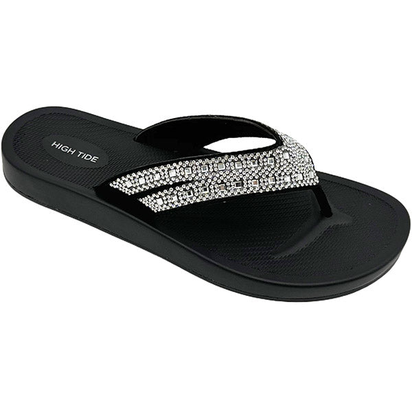 HIGH TIDE LADIES CARBON "ATLANTIC" FLIP FLOPS – High Tide Footwear