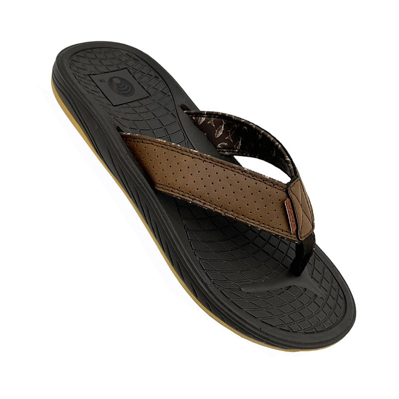 HIGH TIDE MEN CARBON "PHUKET ANCHOR" FLIP FLOPS – High Tide Footwear