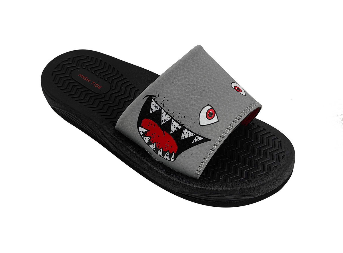 HIGH TIDE "SHARK" KIDS SLIDE – High Tide Footwear