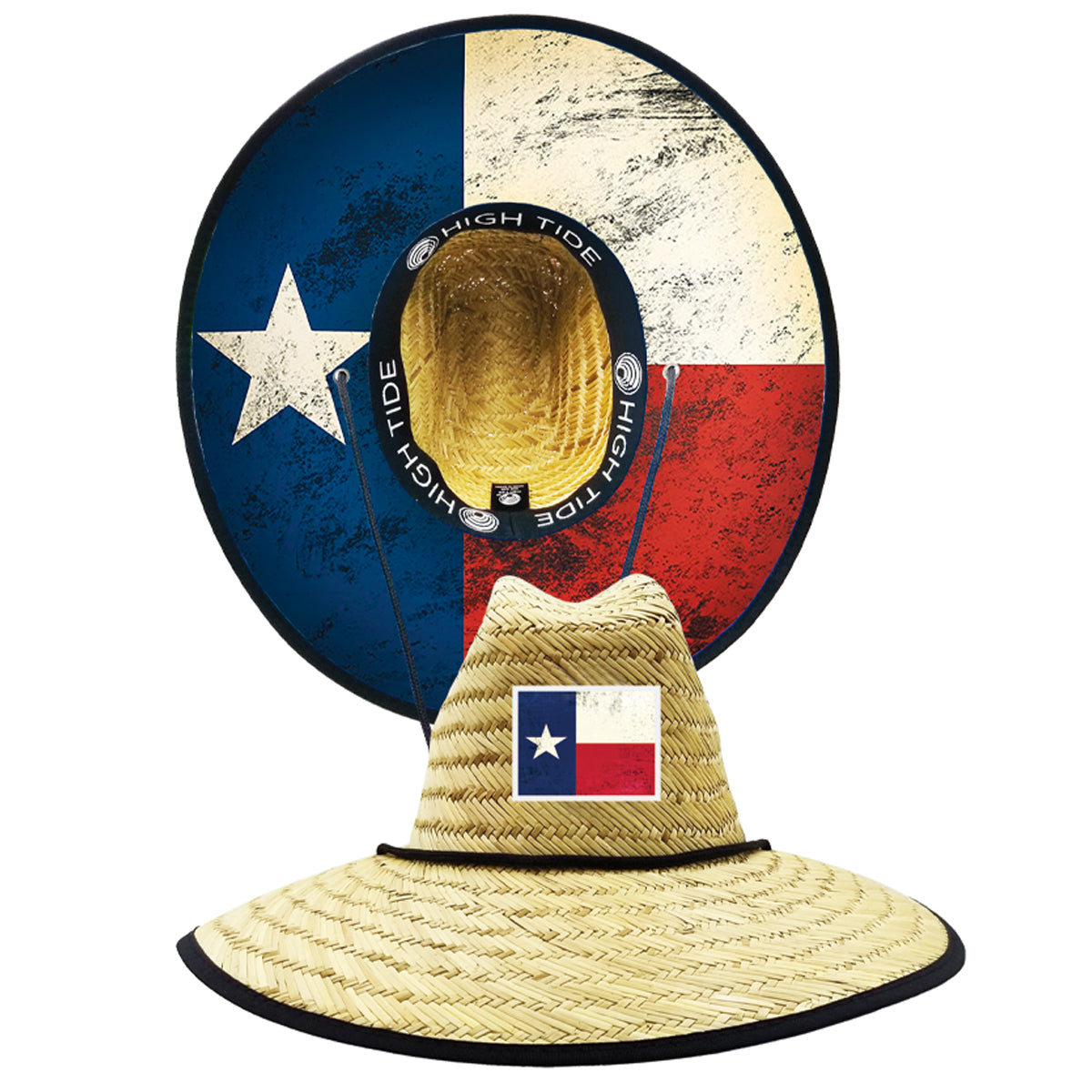 HIGH TIDE TEXAS FLAG STRAW HAT – High Tide Footwear